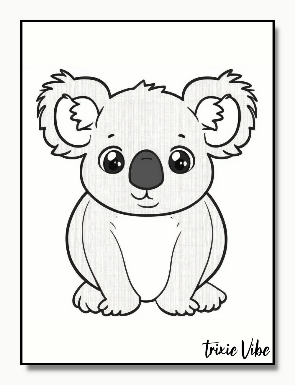 Free Printable Cute Koala Coloring Pages for Kids