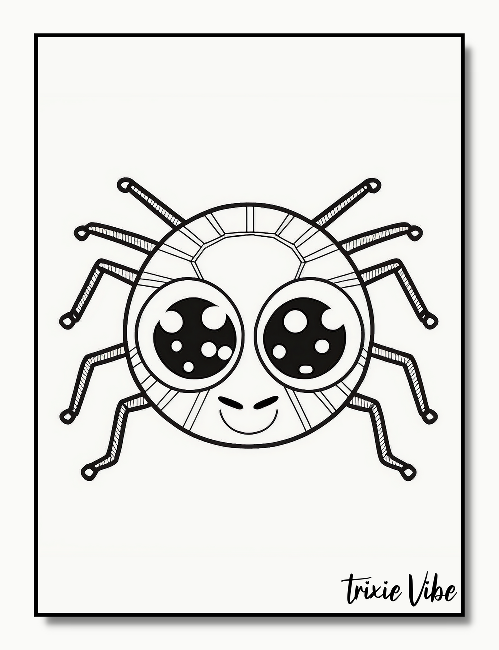 Printable Cute Spider Coloring Pages For Kids
