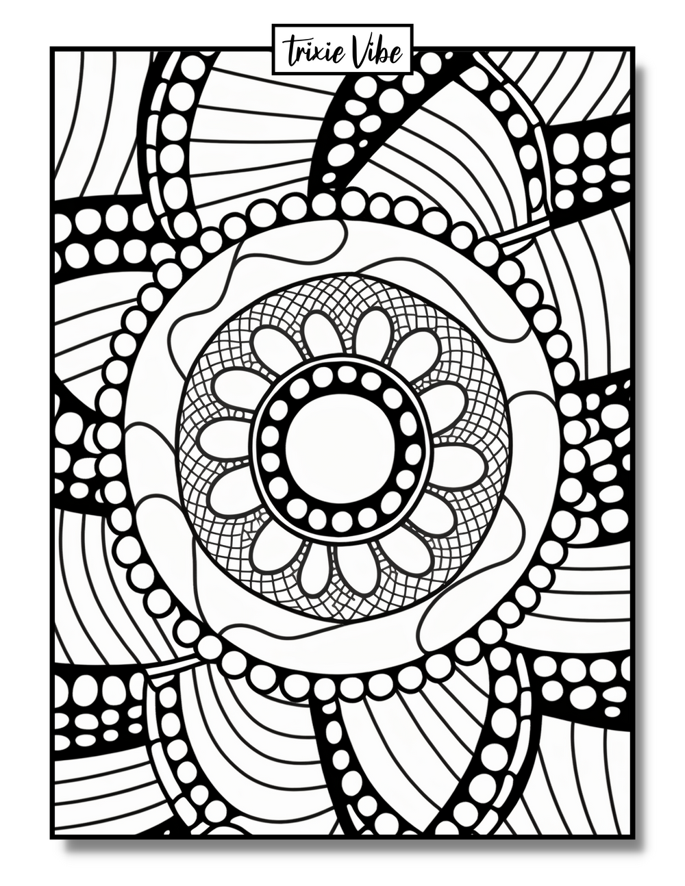 Printable Circle Mandala Coloring Pages