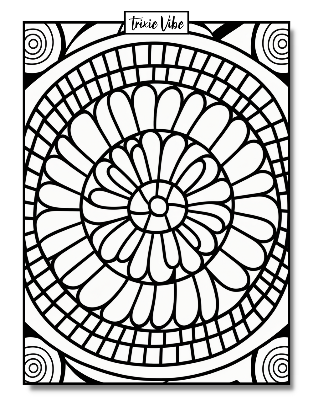 Printable Circle Mandala Coloring Pages