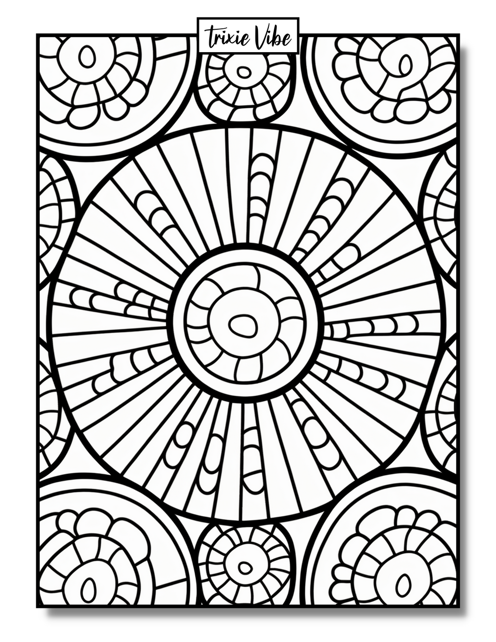 Printable Circle Mandala Coloring Pages
