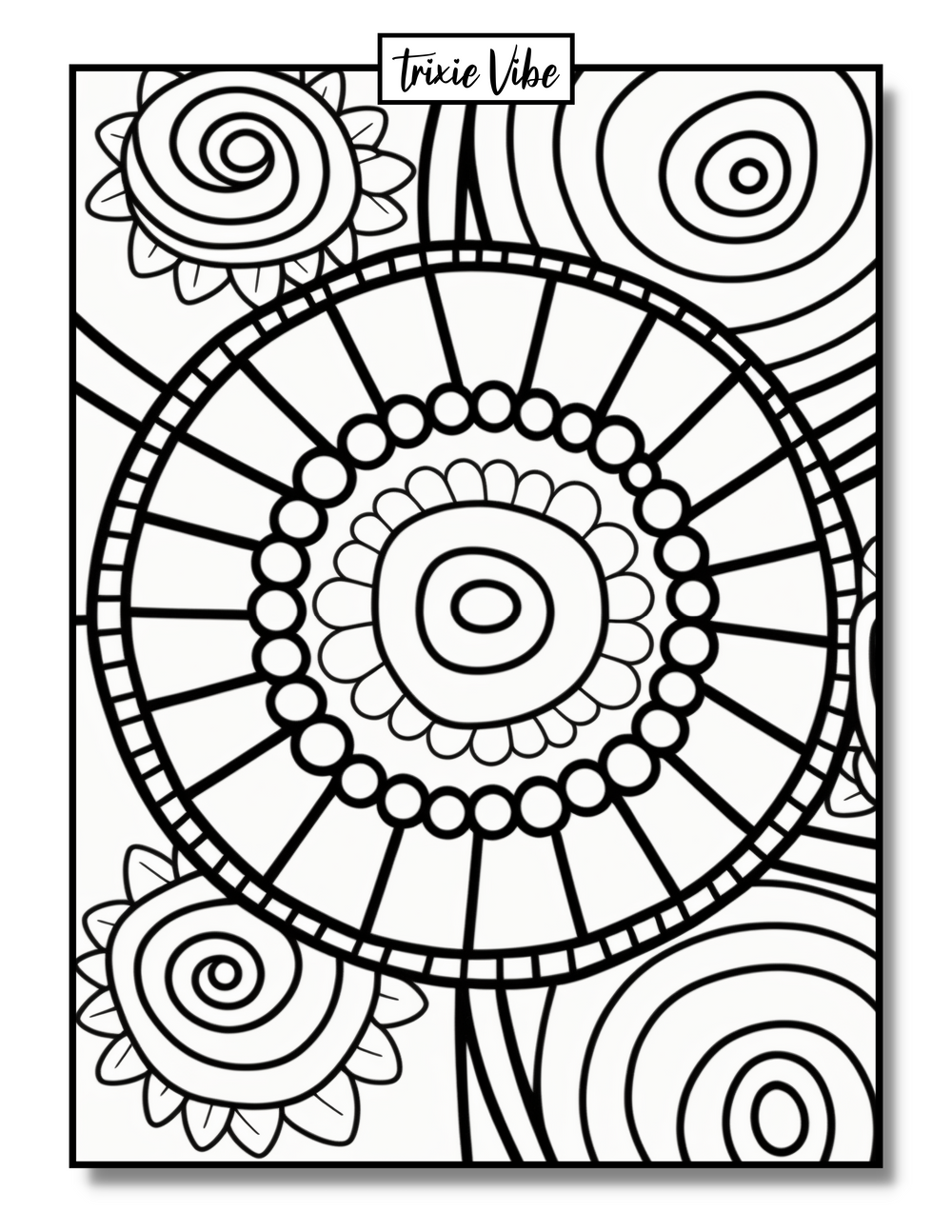 Printable Circle Mandala Coloring Pages