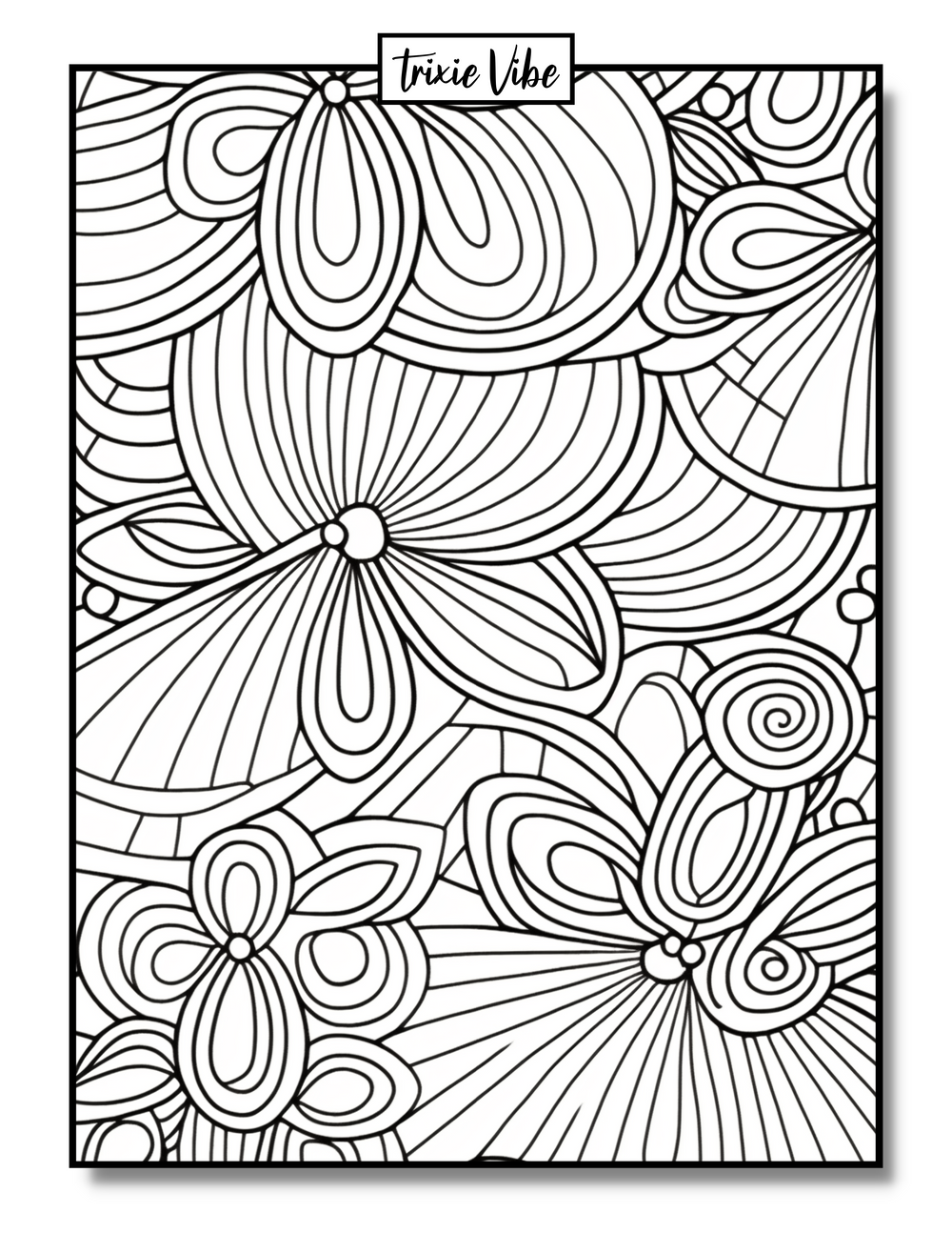Easy Pattern Coloring Pages