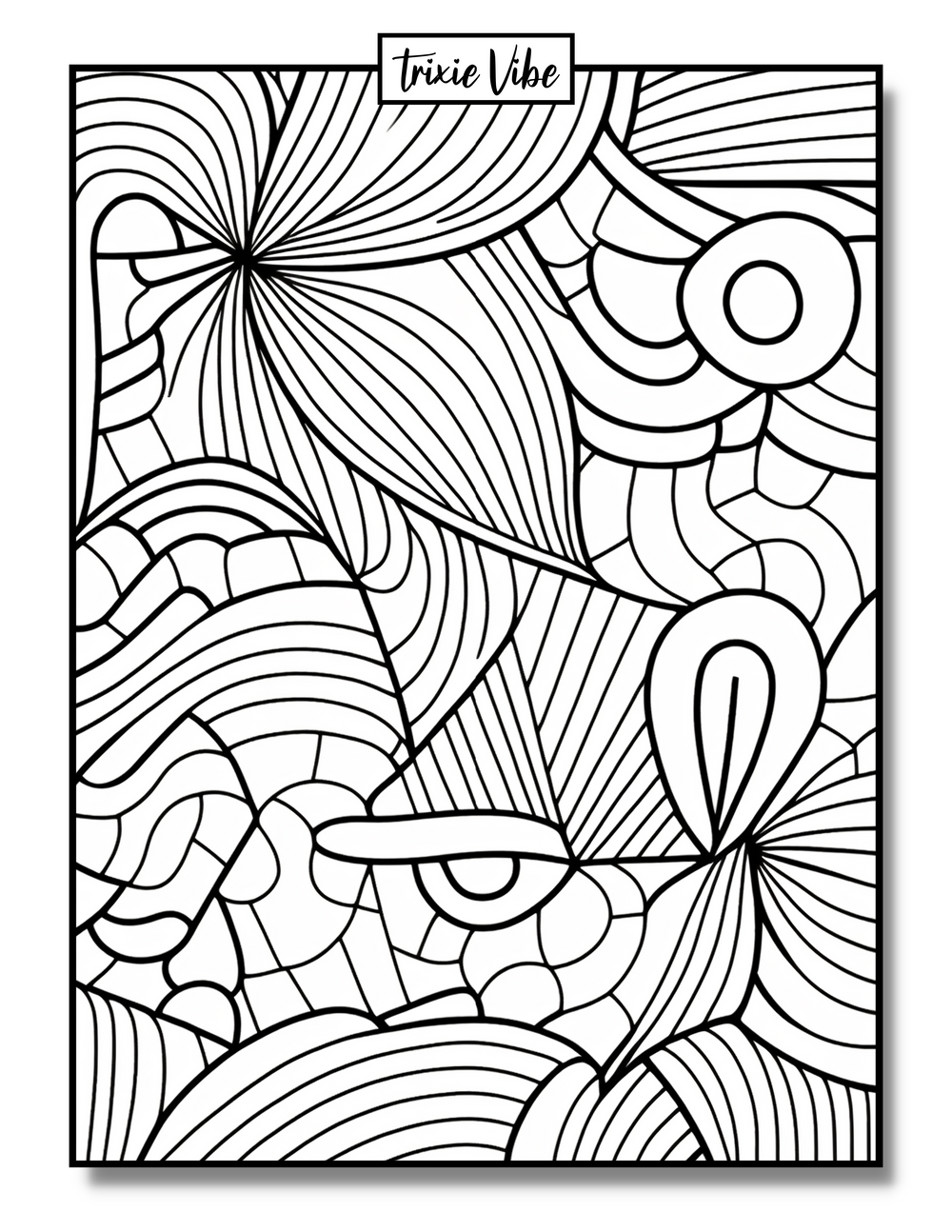 Easy Pattern Coloring Pages