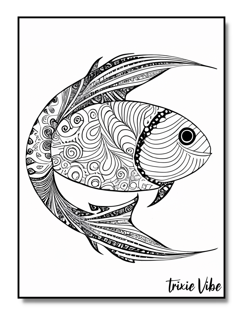 Fish Mandala Coloring Pages