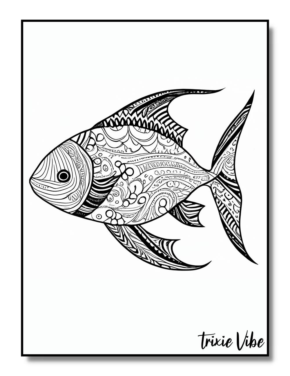 Fish Mandala Coloring Pages