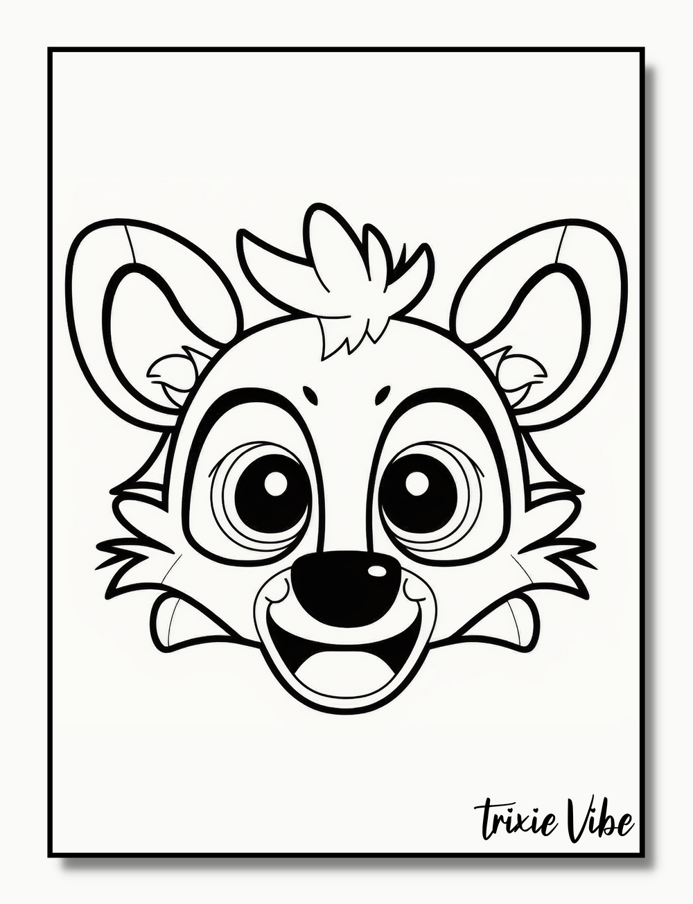 Printable Hyena Coloring Pages For Kids
