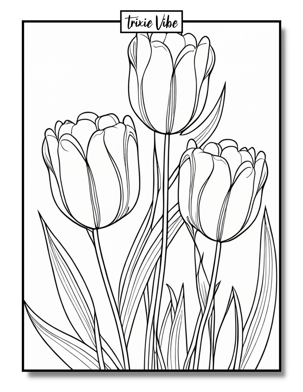 Tulip Coloring Pages
