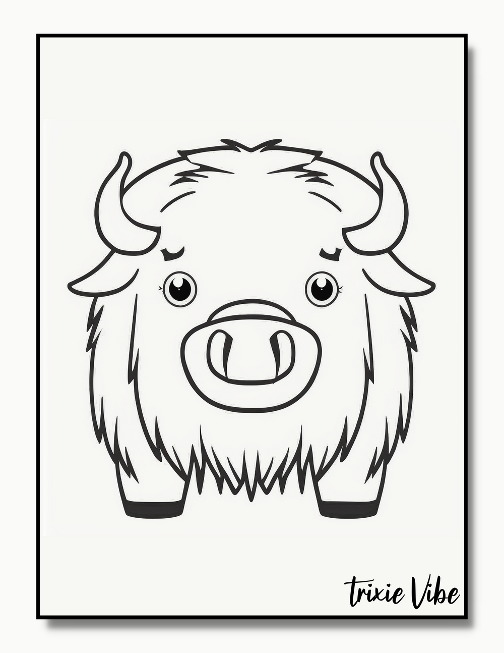 Bison Coloring Pages For Kids