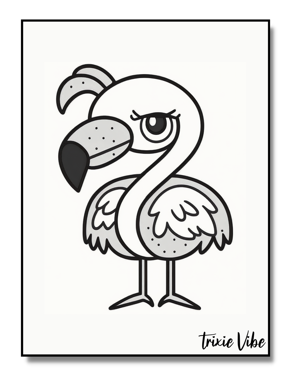 Flamingo Coloring Pages for Kids