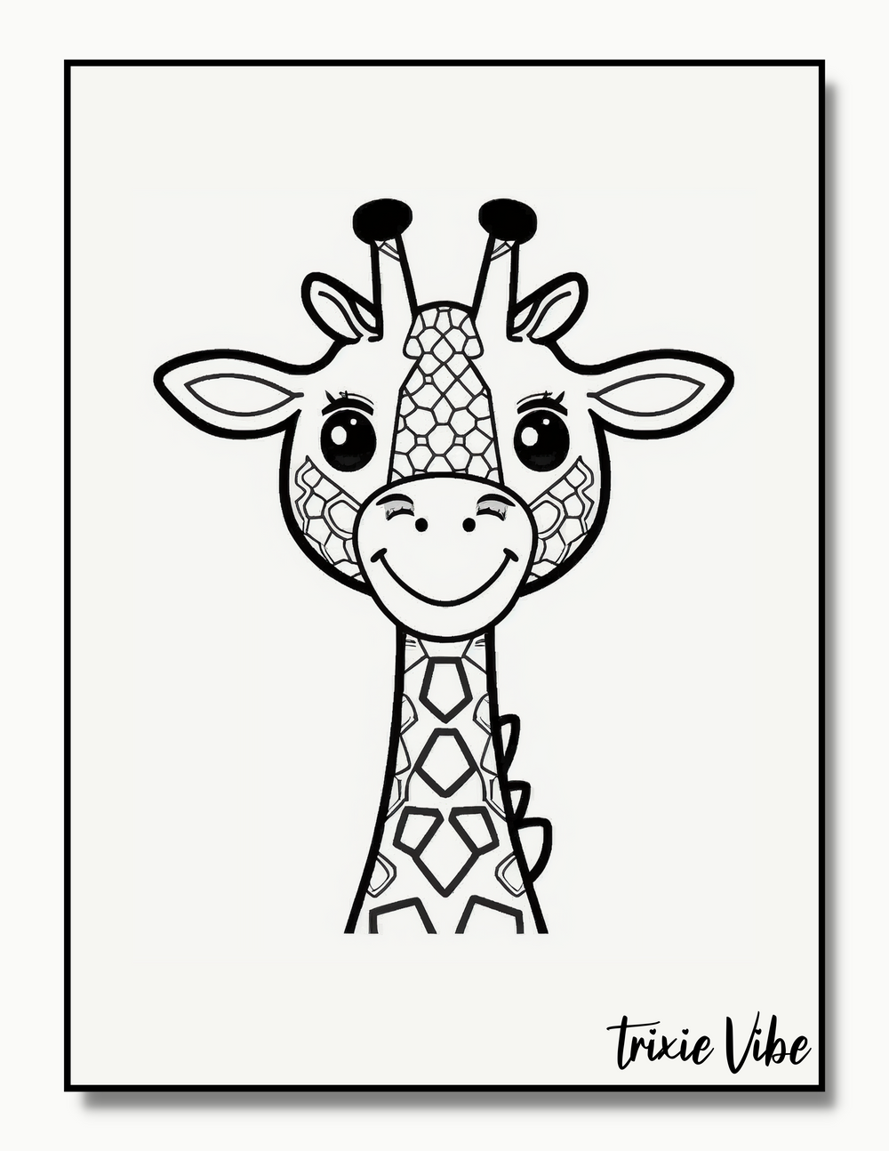 Free Printable Giraffe Coloring Pages