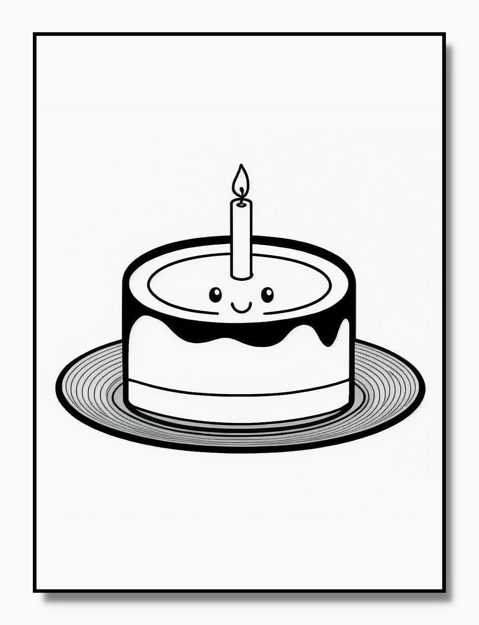 Free Printable Birthday Cake Coloring Pages