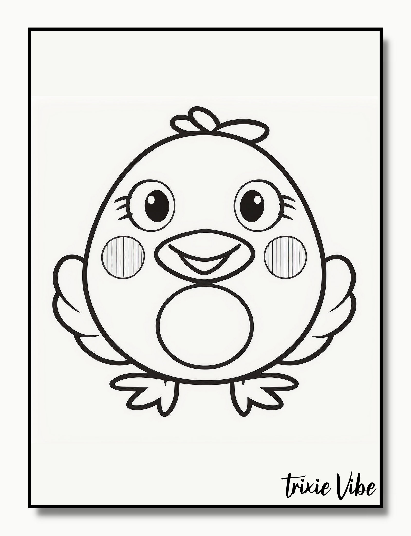 Free Cute Chicken Coloring Pages for Kids
