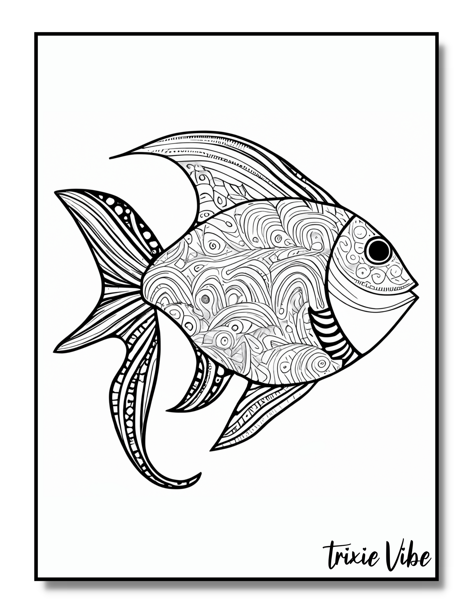 Fish Mandala Coloring Pages