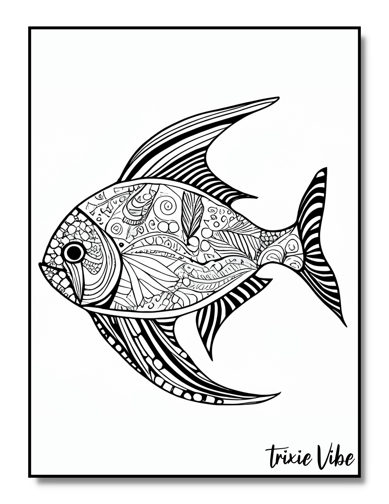 Fish Mandala Coloring Pages