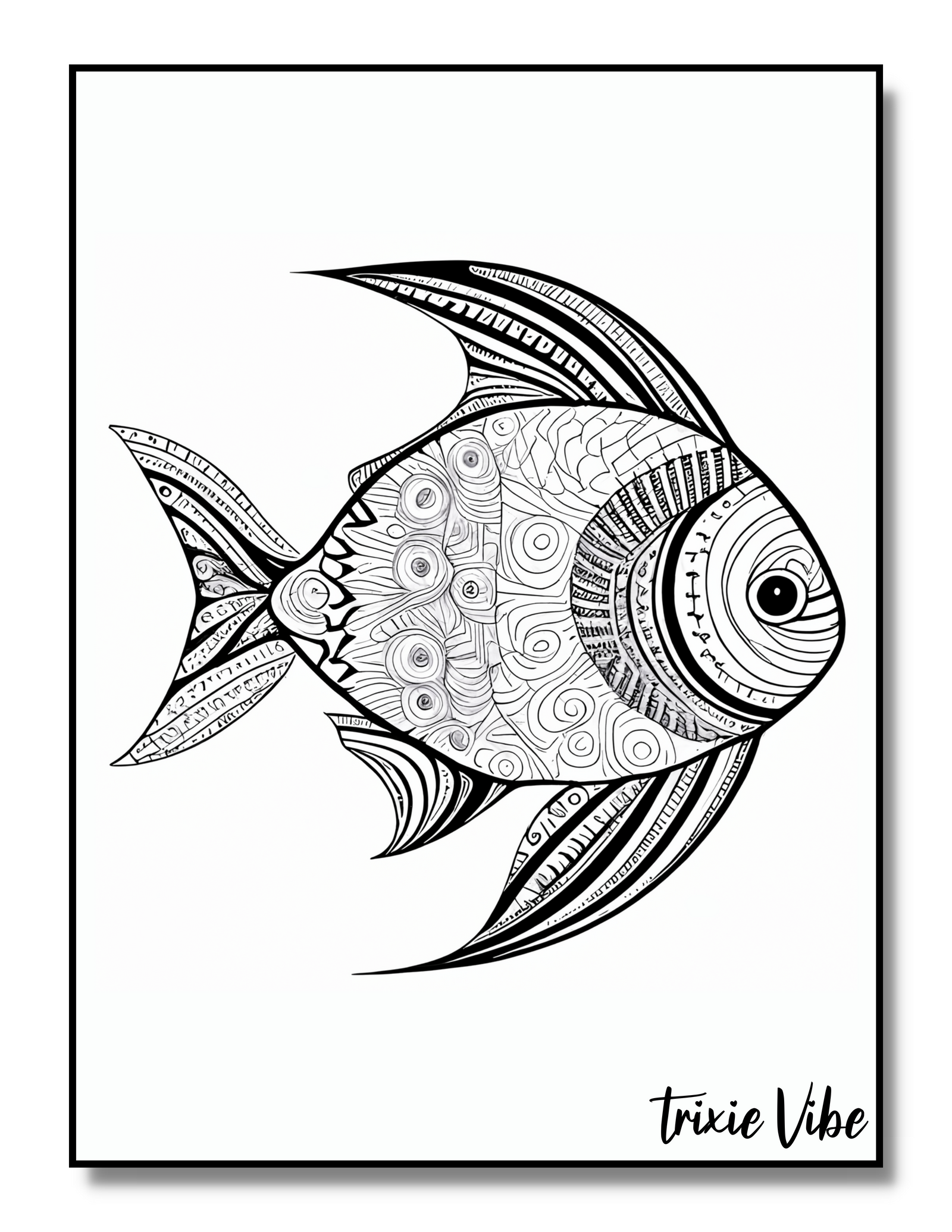 Fish Mandala Coloring Pages