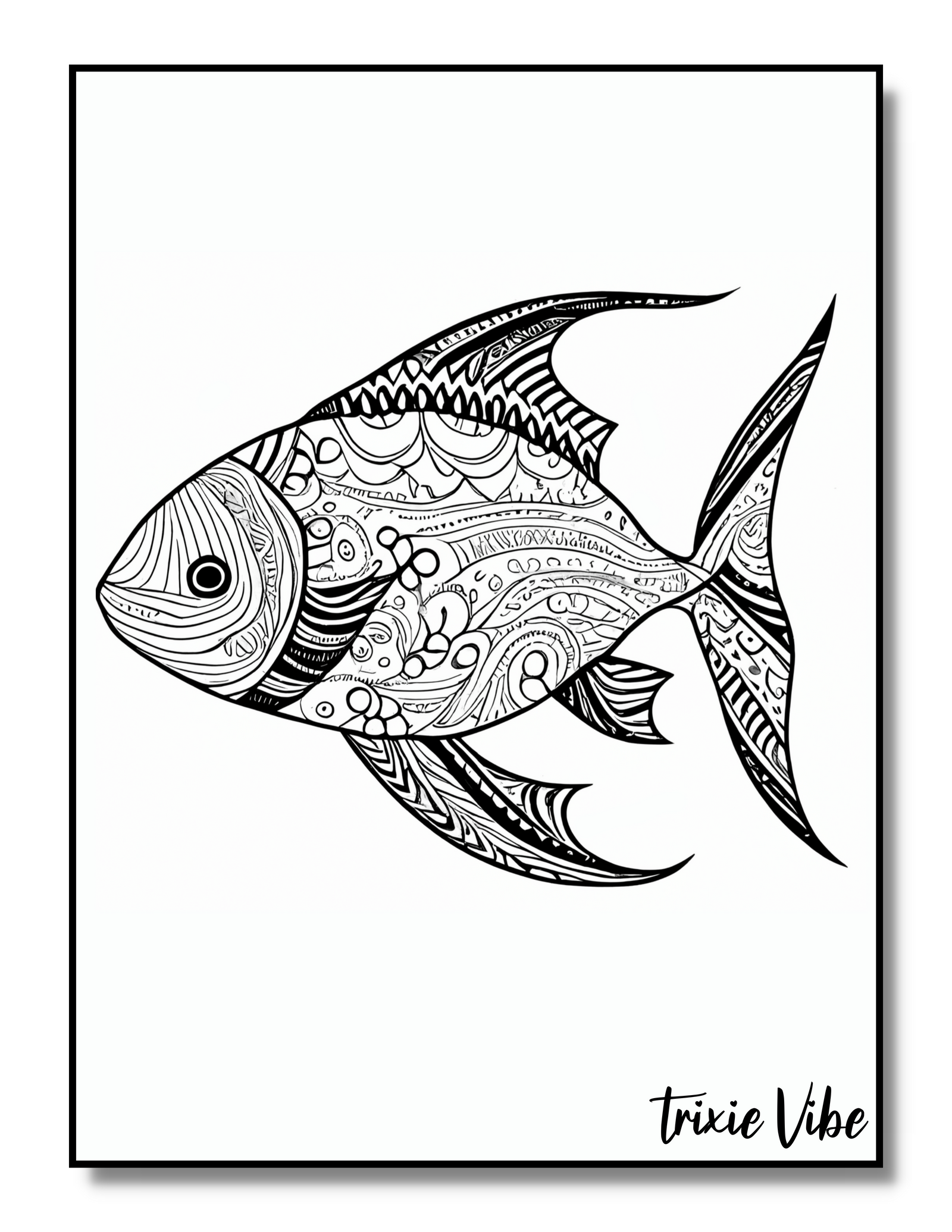 Fish Mandala Coloring Pages