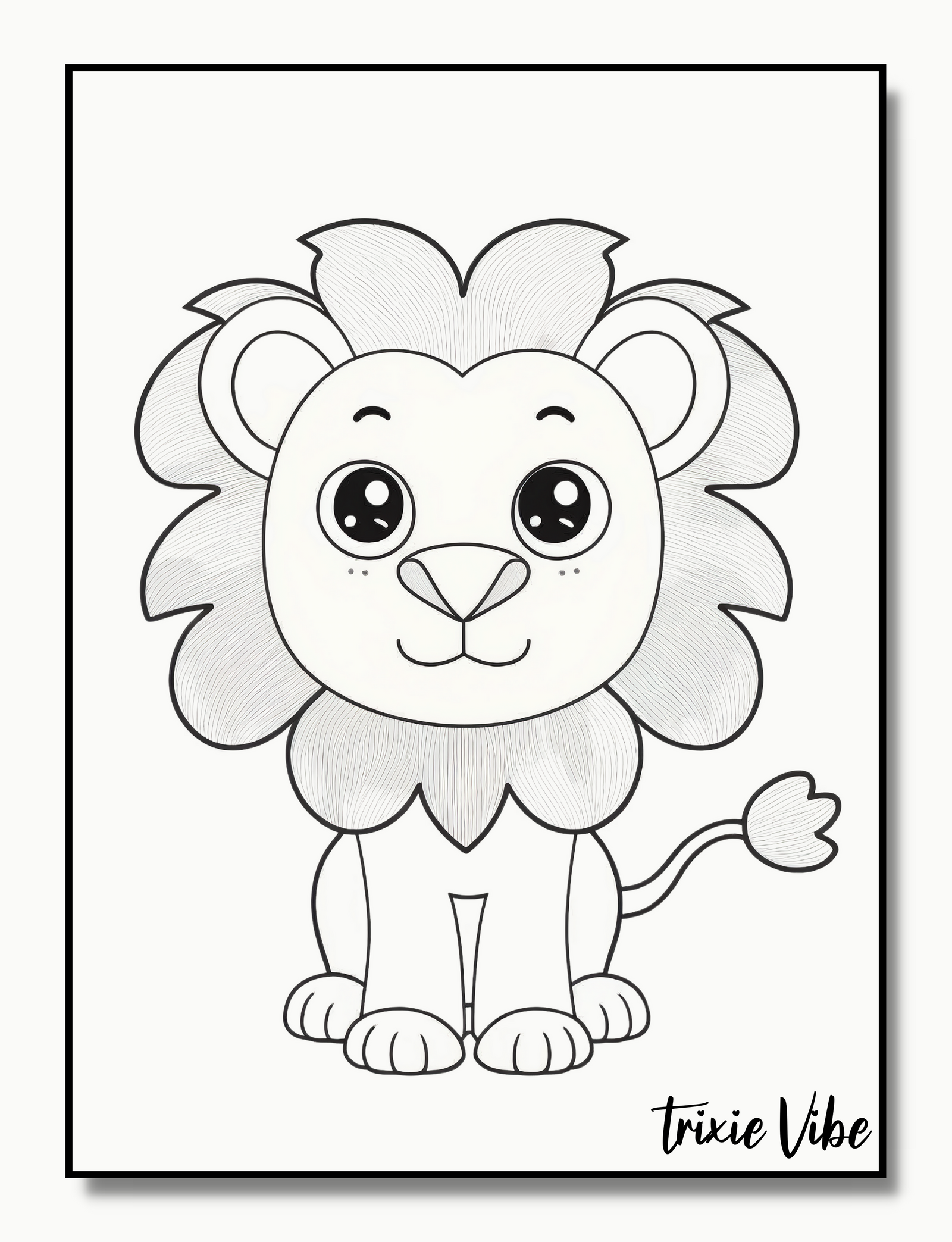 Printable Cute Lion Coloring Pages For Kids: Roar with Color!