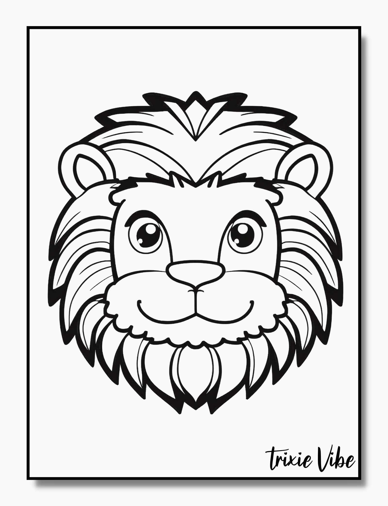 Printable Cute Lion Coloring Pages For Kids: Roar with Color!