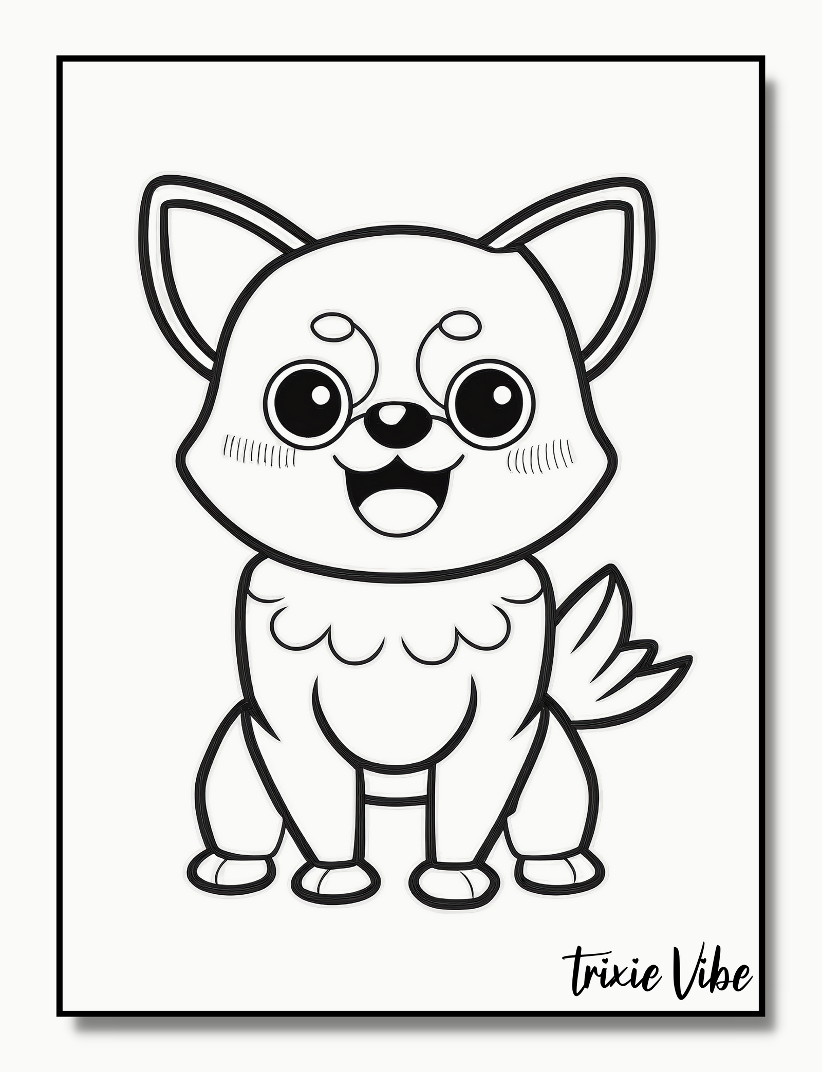 Printable Cute Puppy Coloring Pages for Kids