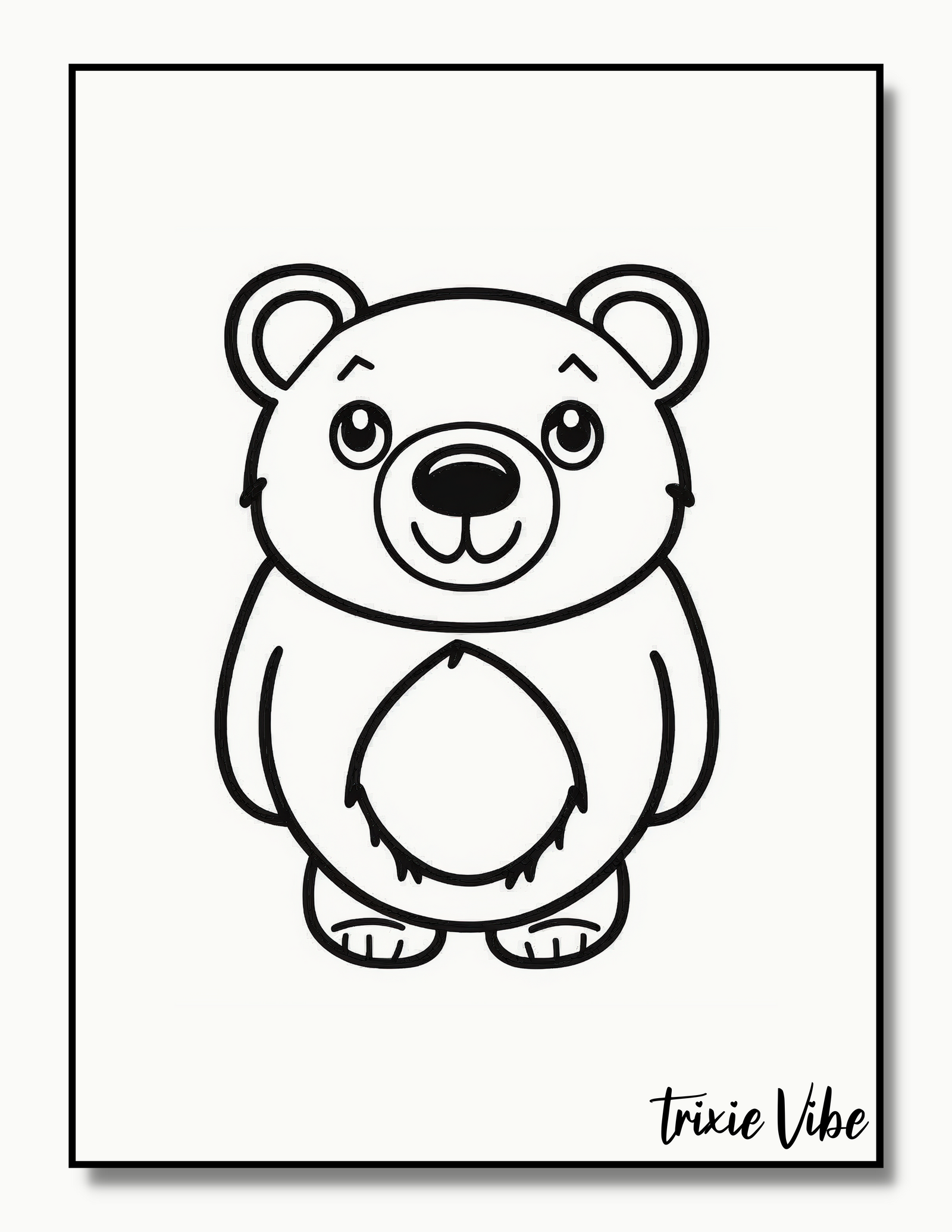 Printable Bear Coloring Pages for Kids