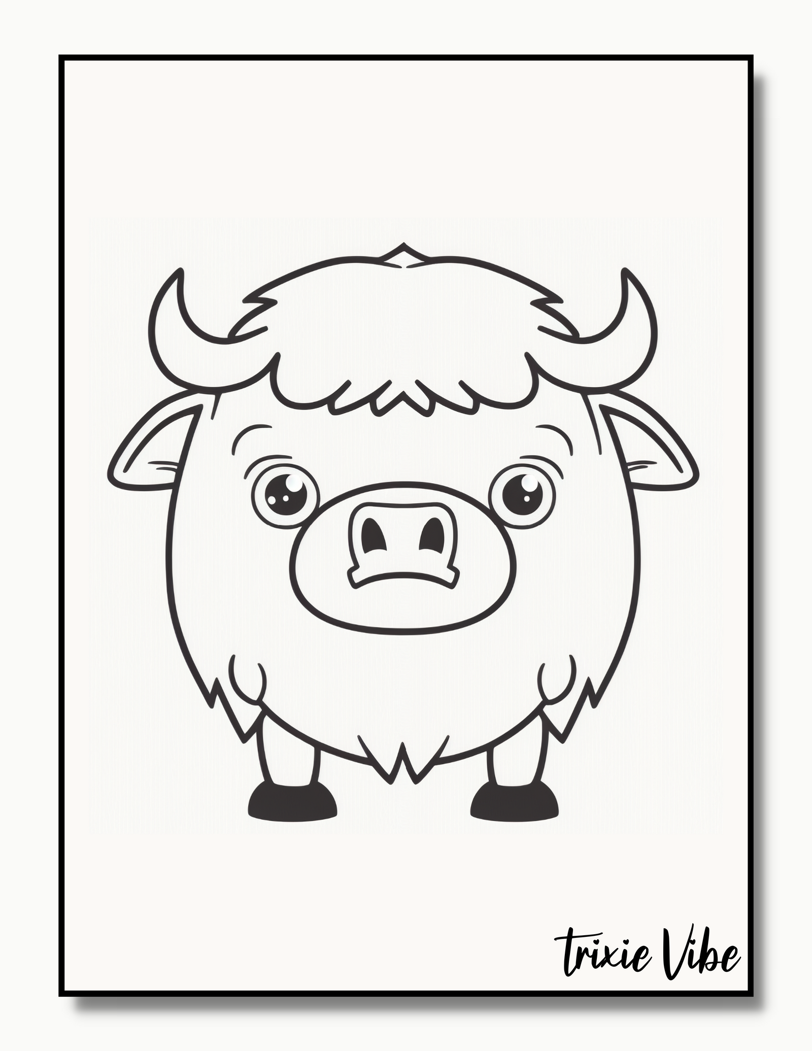 Bison Coloring Pages For Kids