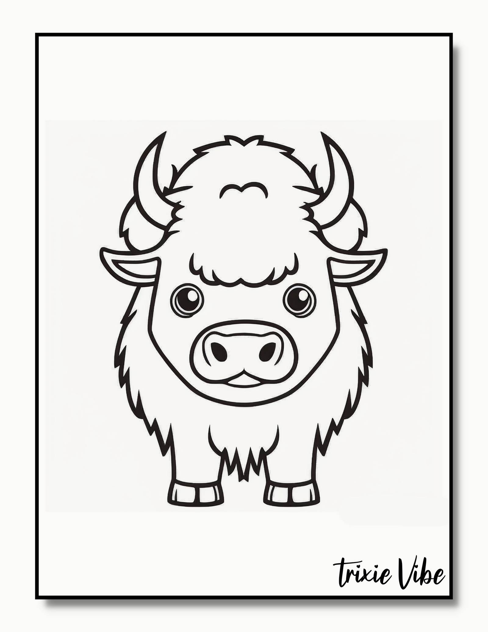 Bison Coloring Pages For Kids