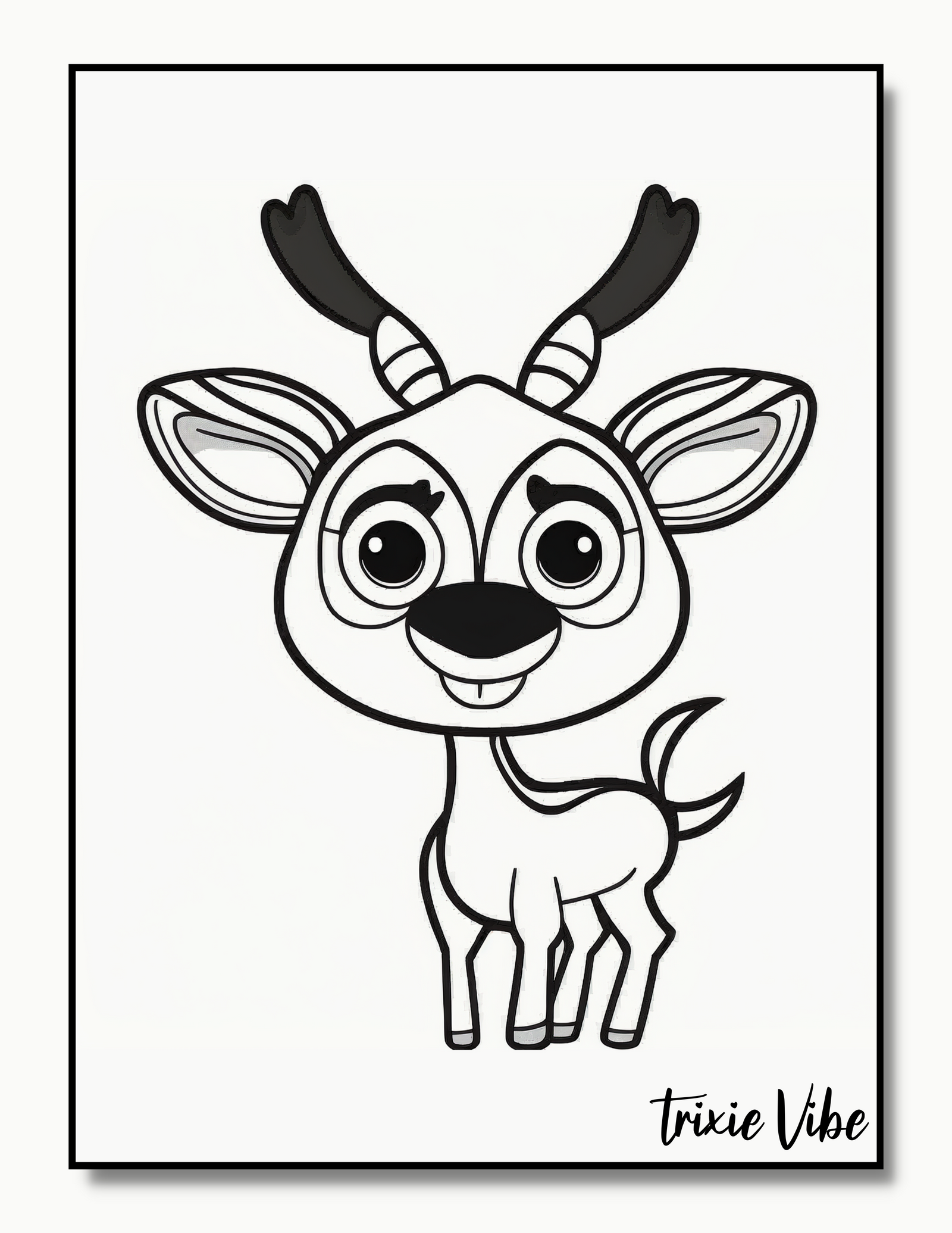 Gazelle Coloring Pages for Kids