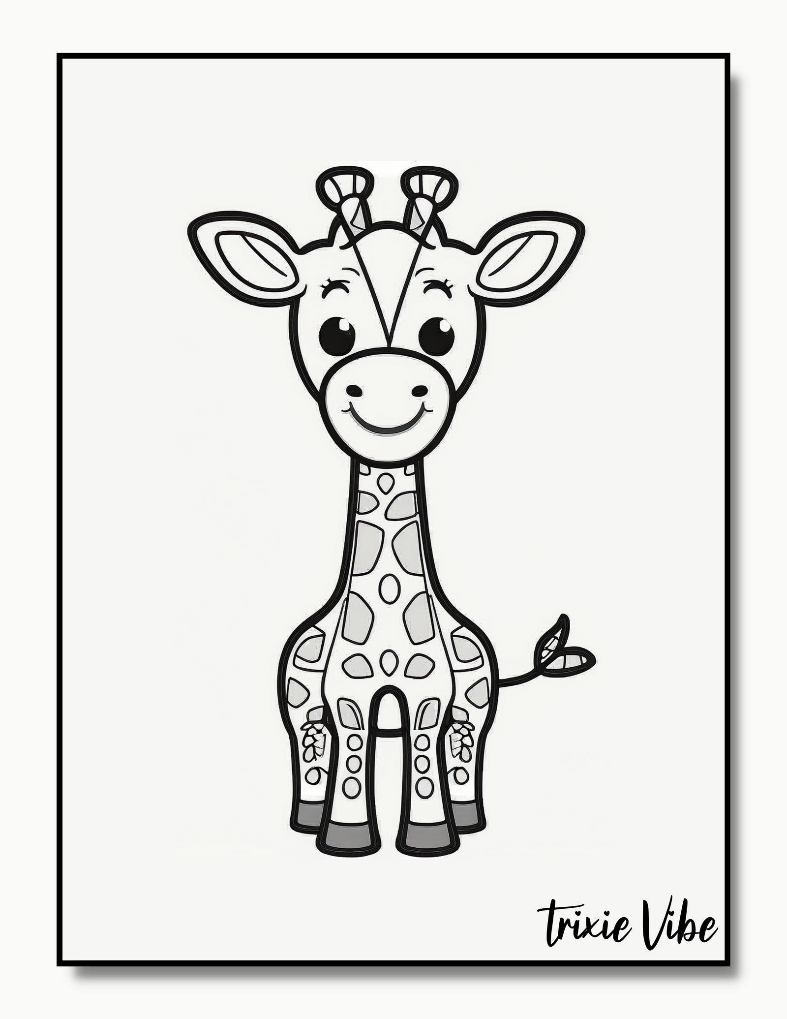 Free Printable Giraffe Coloring Pages
