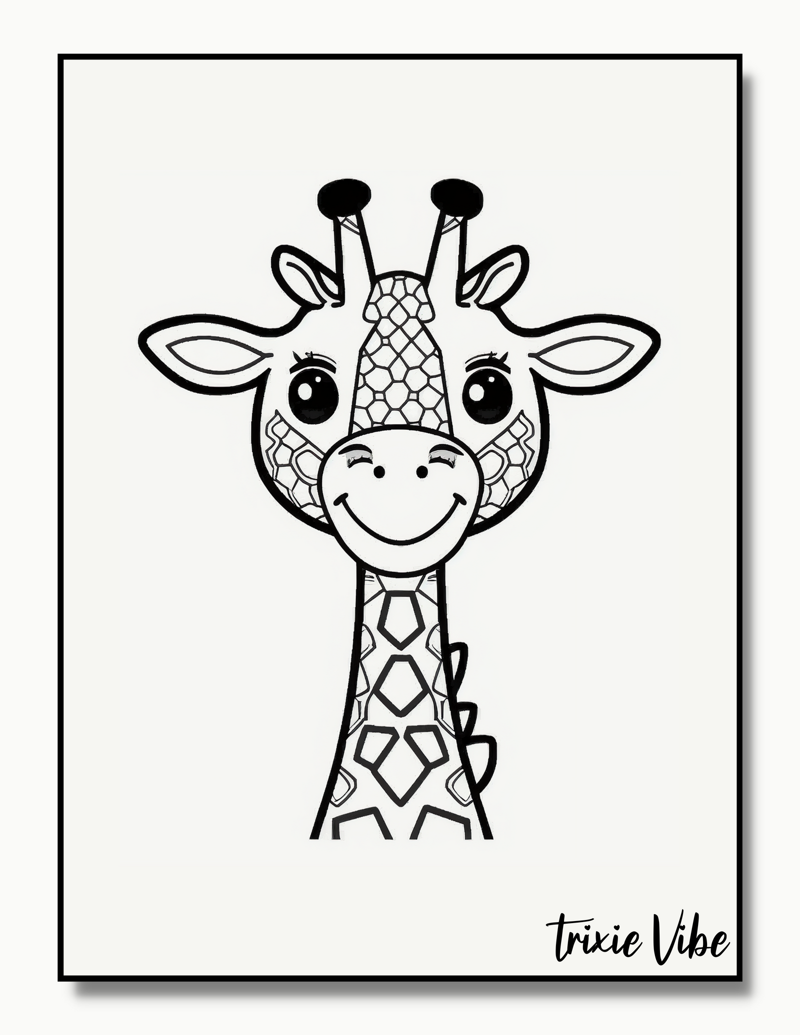Free Printable Giraffe Coloring Pages