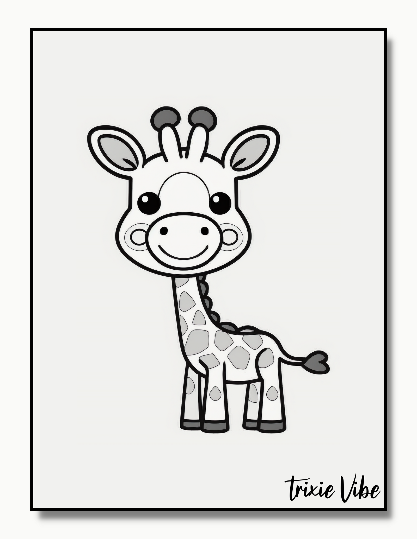Free Printable Giraffe Coloring Pages