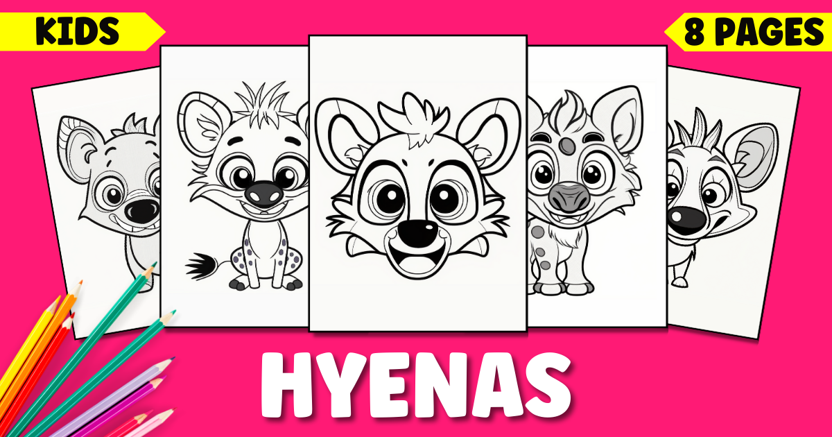 Printable Hyena Coloring Pages For Kids