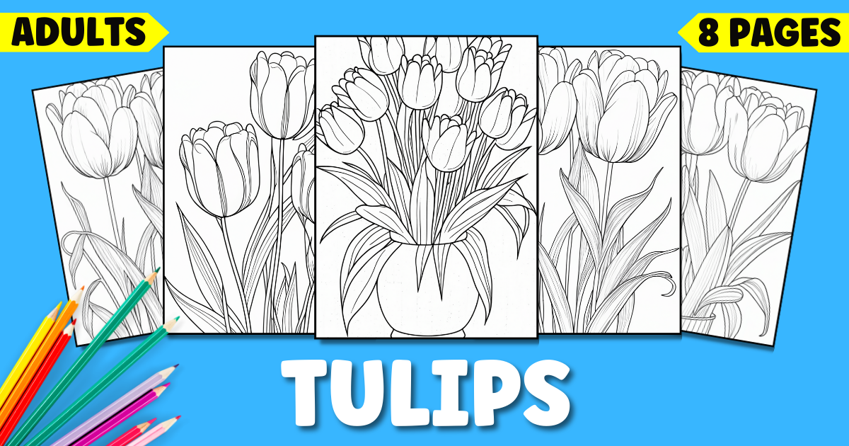 Tulip Coloring Pages