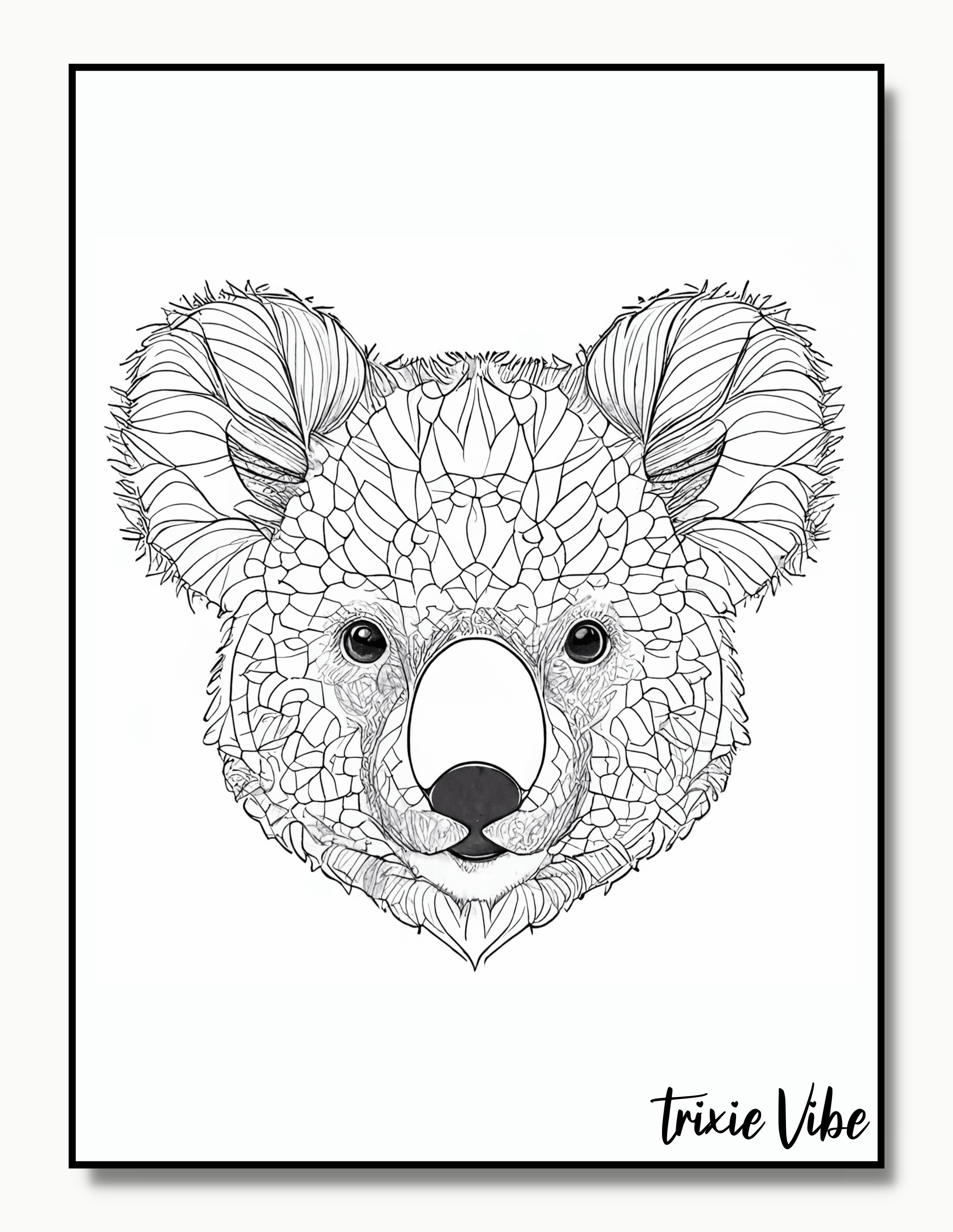 Realistic Koala Coloring Pages