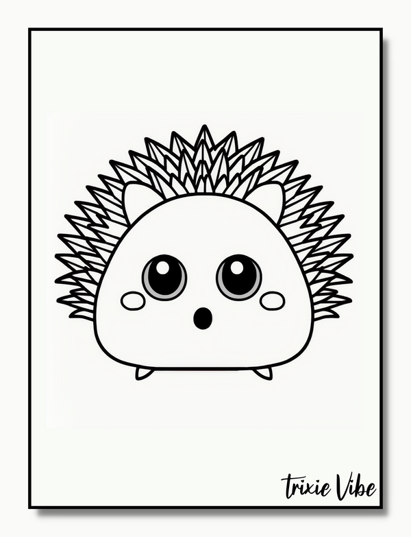 Free Printable Cute Hedgehog Coloring Pages For Kids
