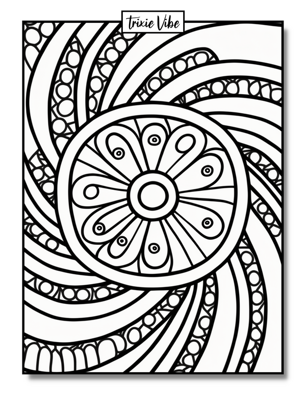 Printable Circle Mandala Coloring Pages