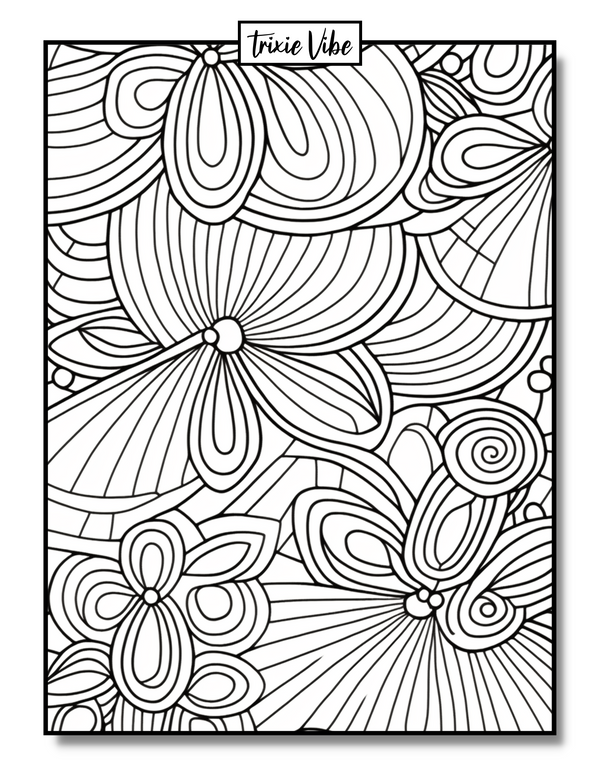 Easy Pattern Coloring Pages