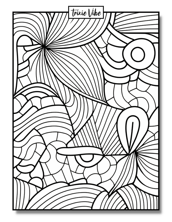 Easy Pattern Coloring Pages