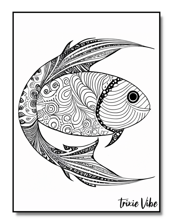 Fish Mandala Coloring Pages