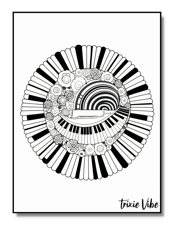 Music Mandala Coloring Pages