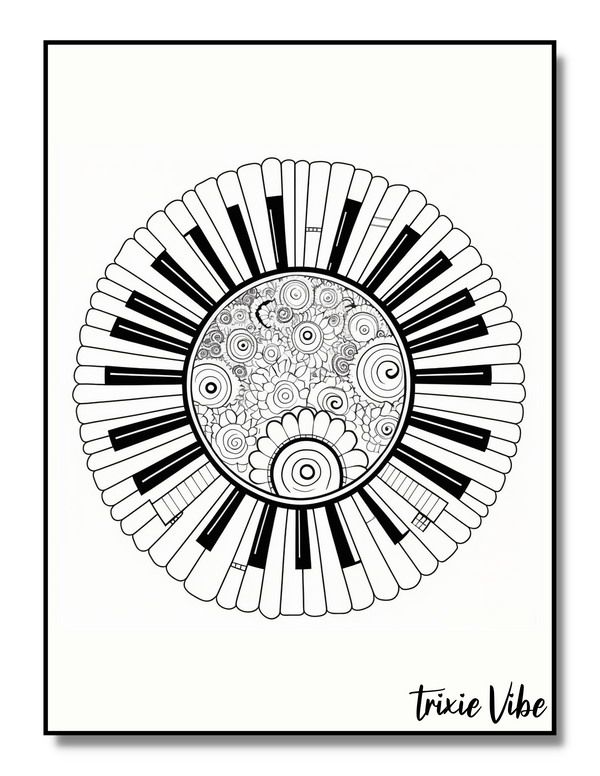 Music Mandala Coloring Pages