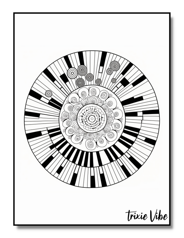 Music Mandala Coloring Pages