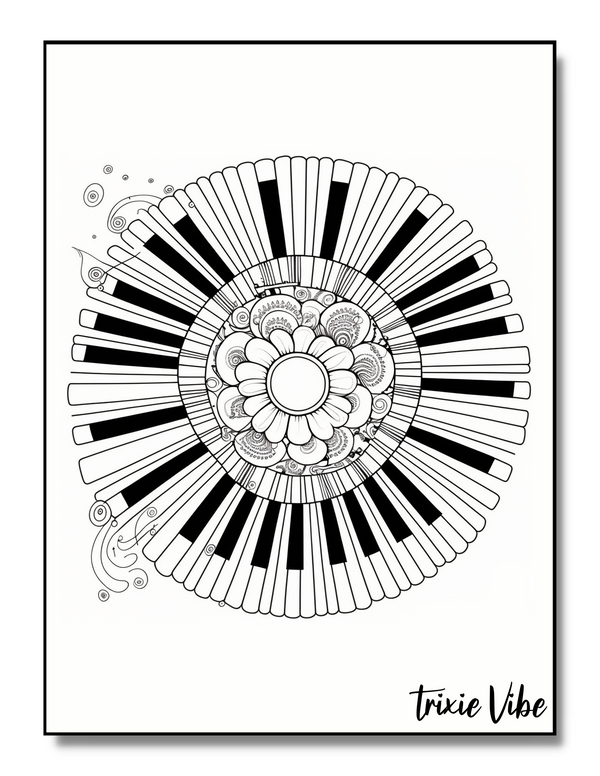 Music Mandala Coloring Pages
