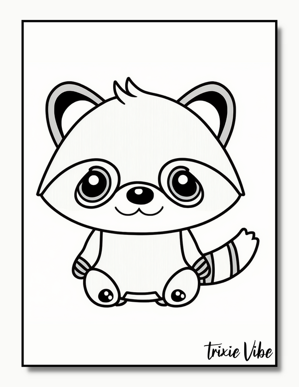 Red Panda Coloring Pages for Kids