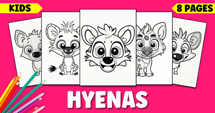 Printable Hyena Coloring Pages For Kids