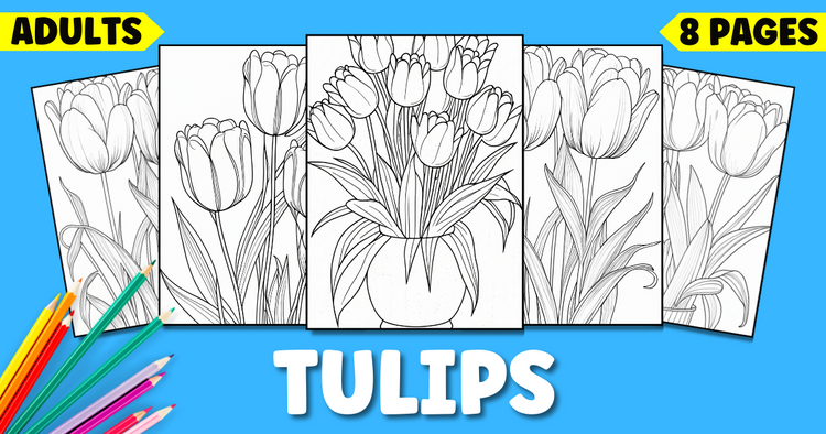 Tulip Coloring Pages